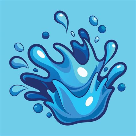 Water Splash Drawing Vector Art Icons And Graphics For Free Download