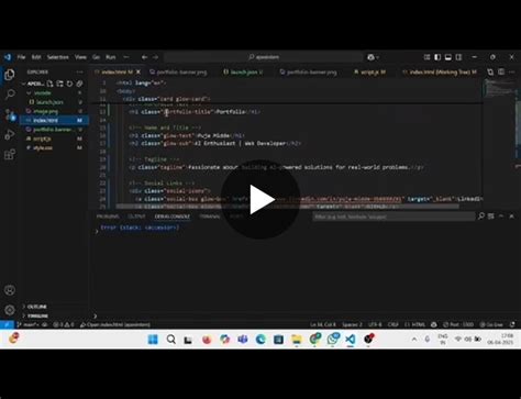 Built A Portfolio Webpage With Html Css And Javascript Puja Midde