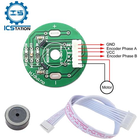 Dc Motor Speed Sensor Module Ab Phase Incremental Hall Sensor Encoder