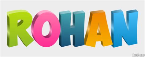 Rohan Text Effect And Logo Design Name