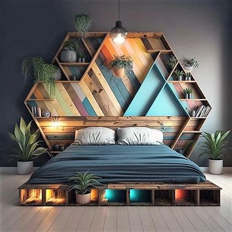 Pallet Headboardshelves Love Yarn
