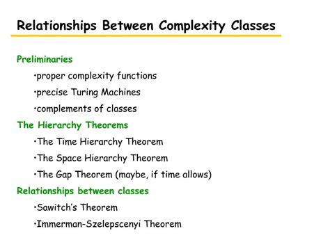 PPT Relationships Between Complexity Classes PowerPoint Presentation ID