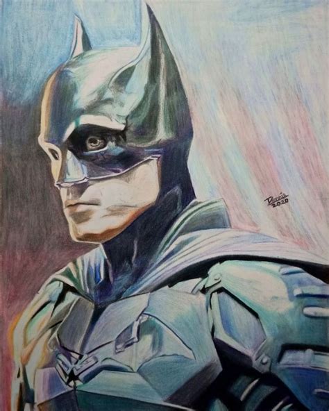 Batman Drawing Color