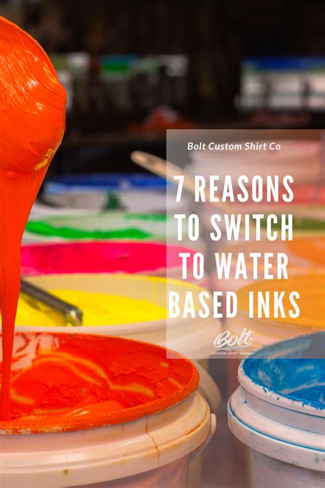7 Reasons To Switch To Water Based Inks