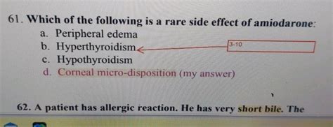 61 Which Of The Following Is A Rare Side Studyx