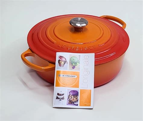 Le Creuset Dutch Oven Weight Le Creuset Signature Cerise 155 Qt Goose
