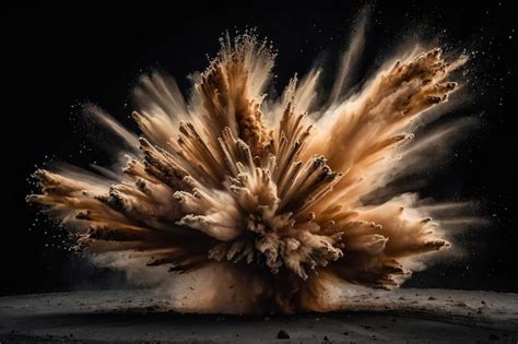 Premium Photo Explosive Dust Cloud