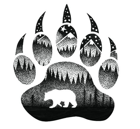Bear Paw Tattoo Drawing At Armando Jackson Blog