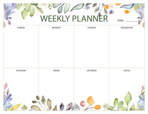 Weekly Planner Printables