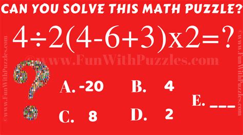 Quick Math Puzzle Simple Equation Challenge