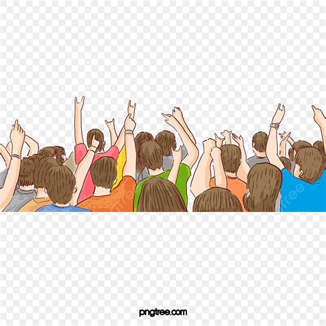 Cartoon Concert Crowd