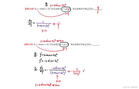 反函数求导:有一个小易错点反函数求导的易错题 Csdn博客 反函数求导:有一个小易错点反函数求导的易错题 Csdn博客