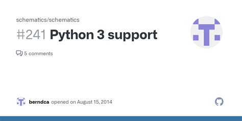 python 3 support · issue 241 · schematics schematics · github