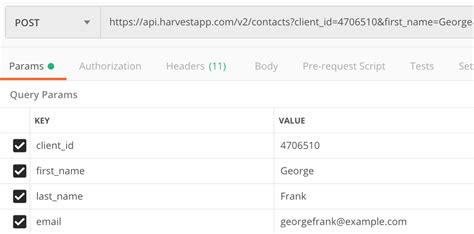 Client Contacts Harvest Api V2 Documentation