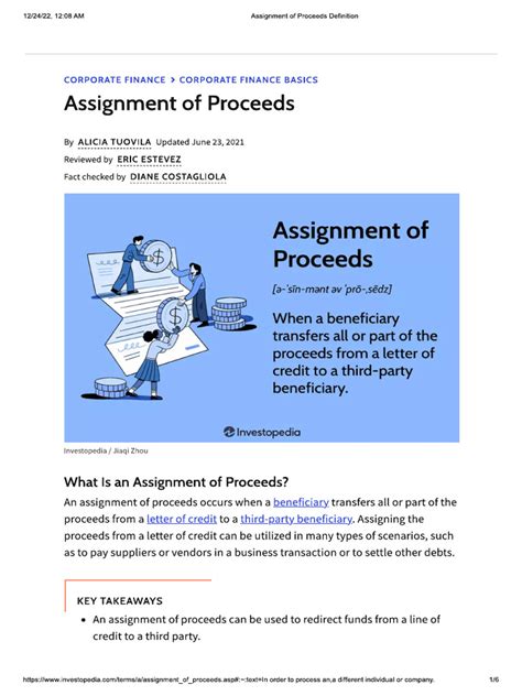 Assignment Of Proceeds Definition Pdf