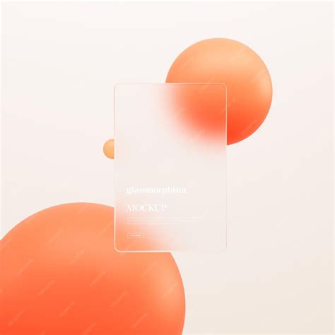 3d Render Glassy Background Modern Glass Morphism Style Premium Psd
