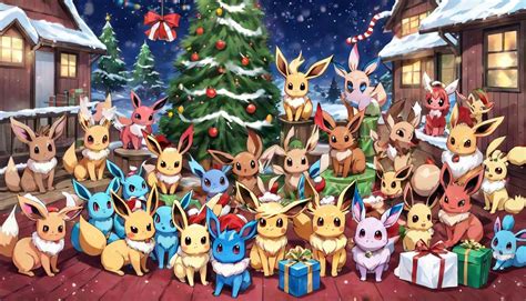 Eeveelution Christmas Party By Icybobaai On Deviantart