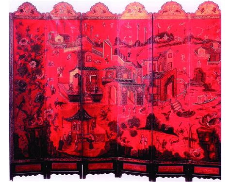 Biombo Achinado Nueva España Siglo Xviii Museo Franz Mayer México