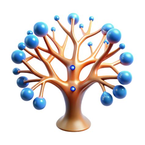 Impressive Artistic Abstract Tree Network Visualization Branching