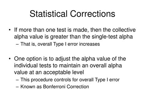 Ppt Statistical Analysis I Basic Hypothesis Driven Analyses