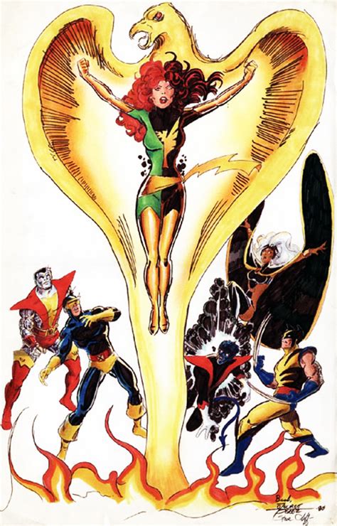 The Unpublished X Men Phoenix By George Perez