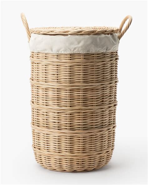 Rattan Lidded Laundry Bin Artofit