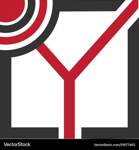 Initials Y Logo Design Template Royalty Free Vector Image