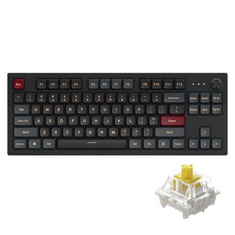 Teclado Mecânico Gamer Montech Mkey Tkl Darkness Rgb Black Switch