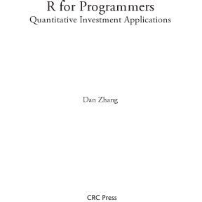 خرید و قیمت دانلود کتاب R for Programmers Quantitative Investment Applications ترب