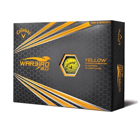 Callaway Golf Warbird 20 Yellow 12 Pack Golf Balls