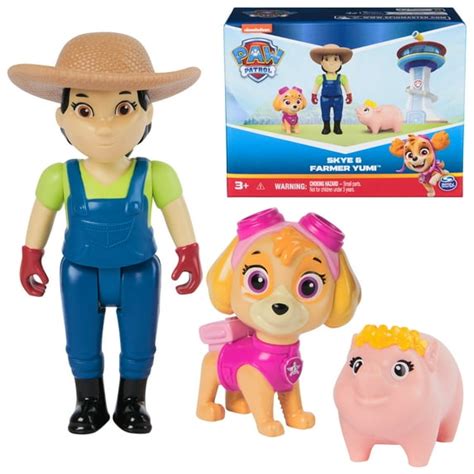 Paw Patrol Skye And Farmer Yumi Toy Figures Set
