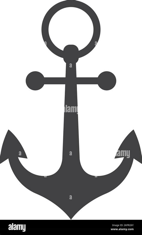 A Vector Illustration Of A Metal Sea Anchor Isolated On A White