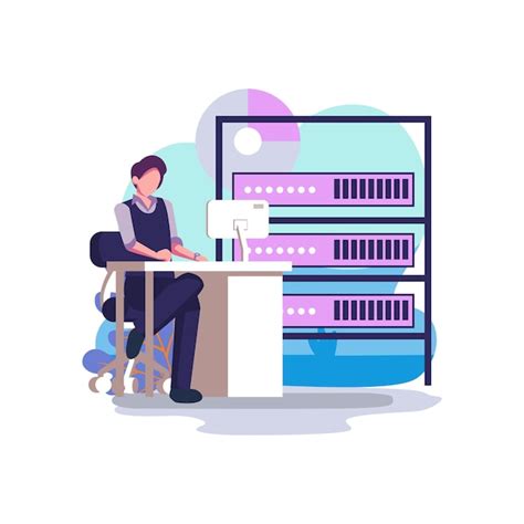 Premium Vector Big Data Analytic Sflat Style Illustration Design