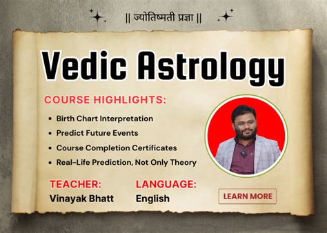 Learn Vedic Astrology Course By Vinayak Bhatt Vedicgrace Institute Of