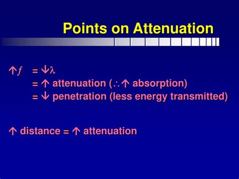 PPT Attenuation PowerPoint Presentation Free Download ID