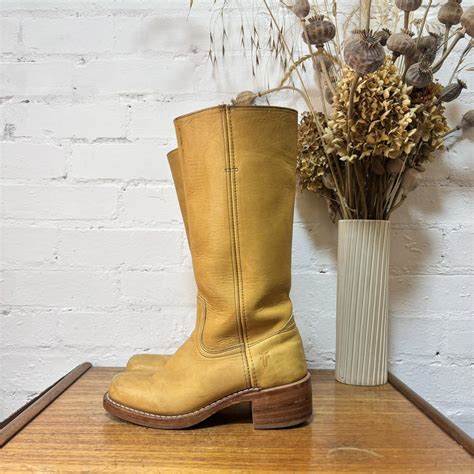 Gorgeous Vintage Real Leather Frye Banana Campus Depop