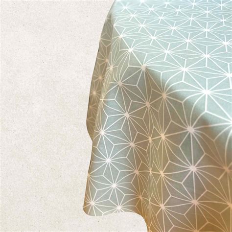 French Coated Cotton Tablecloth Round Laminated Cotton Shop
