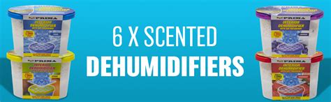 Scented Dehumidifier 500ml Pack Of 6 Condensation Remover Absorber