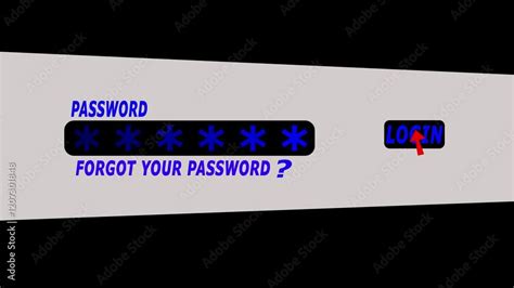 Typing Password Login Close Up Hacker Gets Access Typing A Password