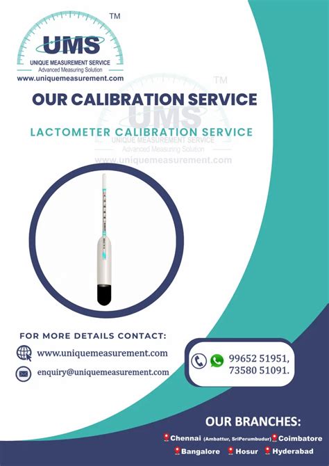 Lactometer Calibration Service At ₹ 1000piece Milk Lactometer In