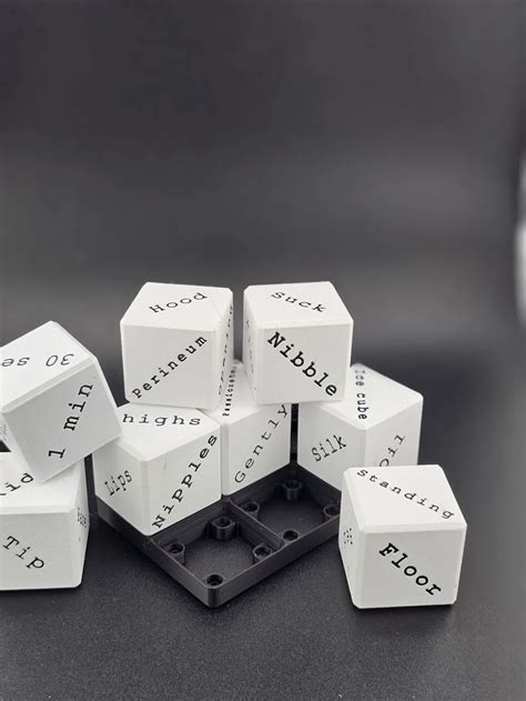 Gridfinity Hardcore Sex Dice Set Of 8 Spice It Up Free 3d Print