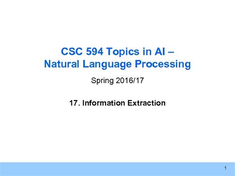 Csc 594 Topics In Ai Natural Language