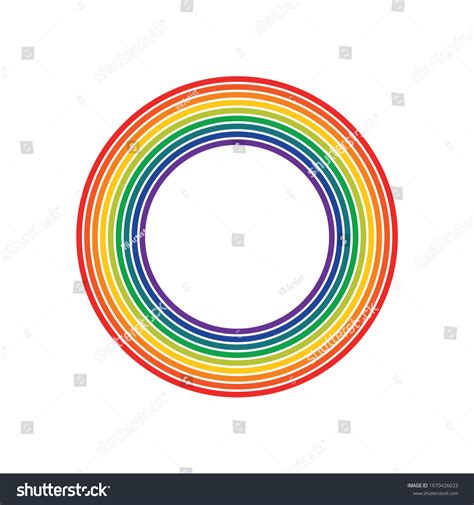 Rainbow Vector Sky Colorful Rainbow Stock Vector Royalty Free