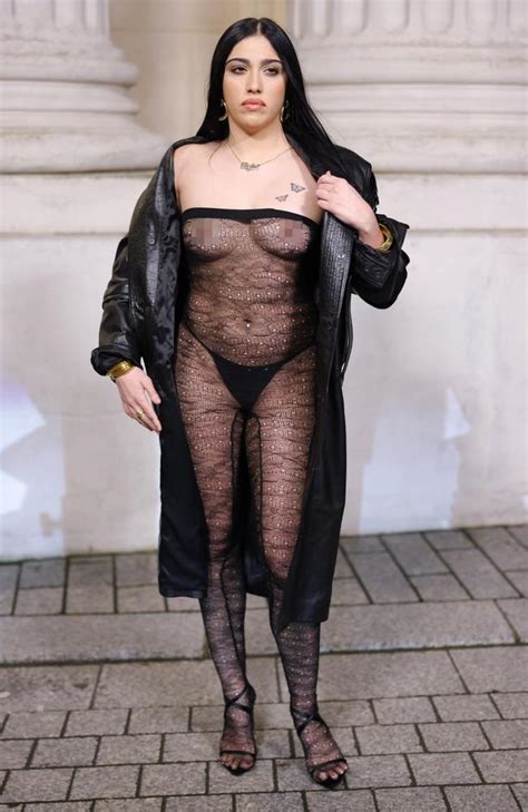 Madonnas Daughter Lourdes Leon Wears Very Revealing Dress To Paris