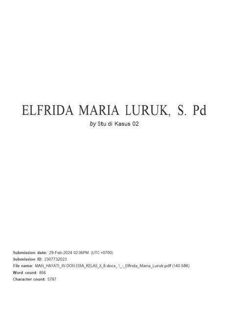 Elfrida Maria Luruk S Pd Pdf