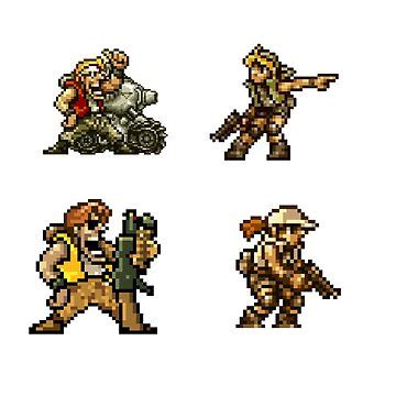Pixel Art Metal Slug All Characters Sticker For Sale By