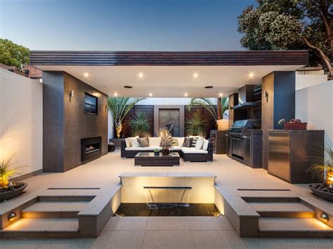 Outdoor Entertaining Area Modern Outdoor Kitchen Modern House