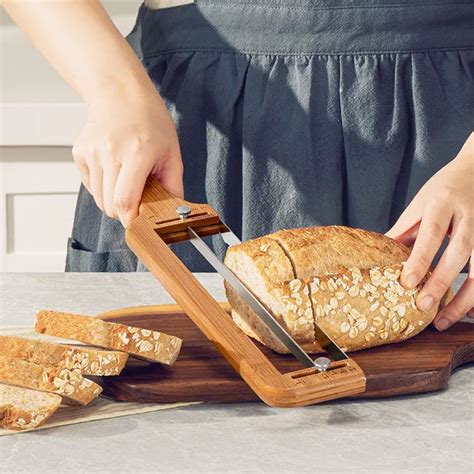 Keechee Adjustable Bread Slicer Knife With Thickness Guide Keechee Home