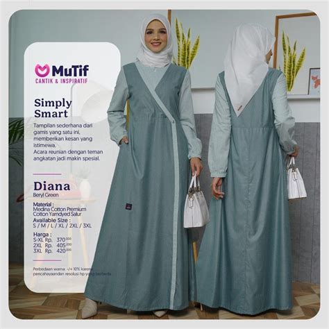 Mutif Gamis Dewasa Diana Blanja Id