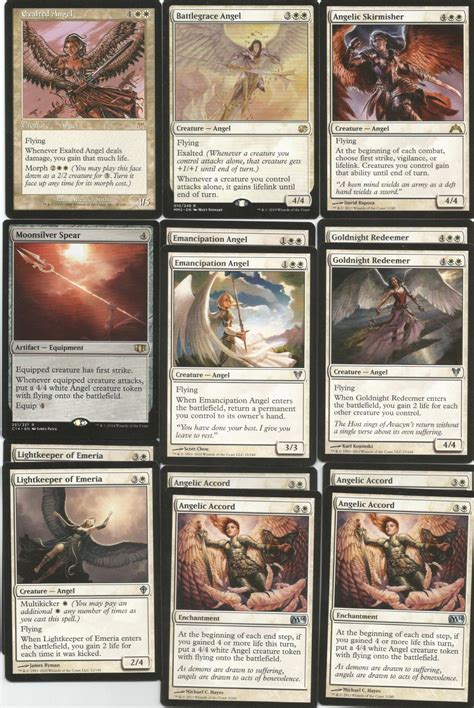 Lifegain Angel Deck White Mtg Magic The Gathering Rares Ready To Play